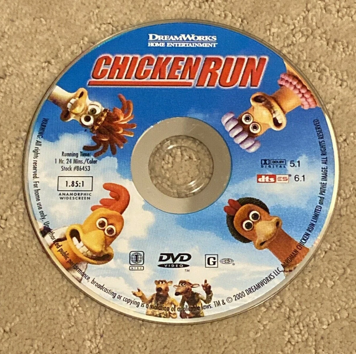 Chicken Run Dvd Menu