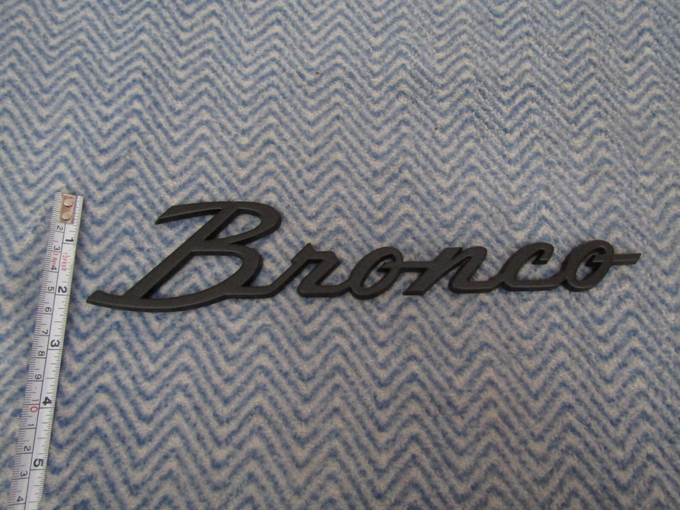 1966 - 1977 2021 2022 2023 FORD BRONCO SCRIPT FENDER EMBLEMS 2PCS IN ...