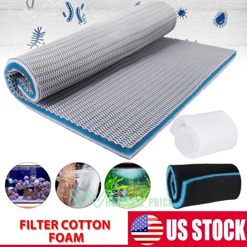 8D Aquarium Filter Media 8-Layer Filter Pads Bio Sponge Foam for Fish ...