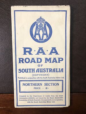 Early RAA ROAD MAP South Australia - Northern Section | eBay Australia