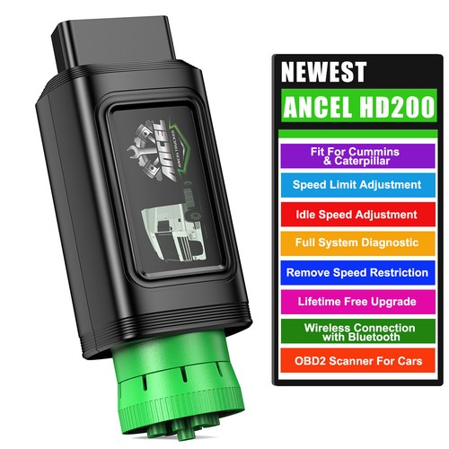 Heavy Duty Truck Diagnostic Scanner HD OBD2 Idle Speed Limit Adjustment ...