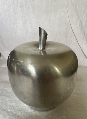 Vintage PREISNER Pewter Apple Shot Glass Set W/ 6 shot glasses Metal ...