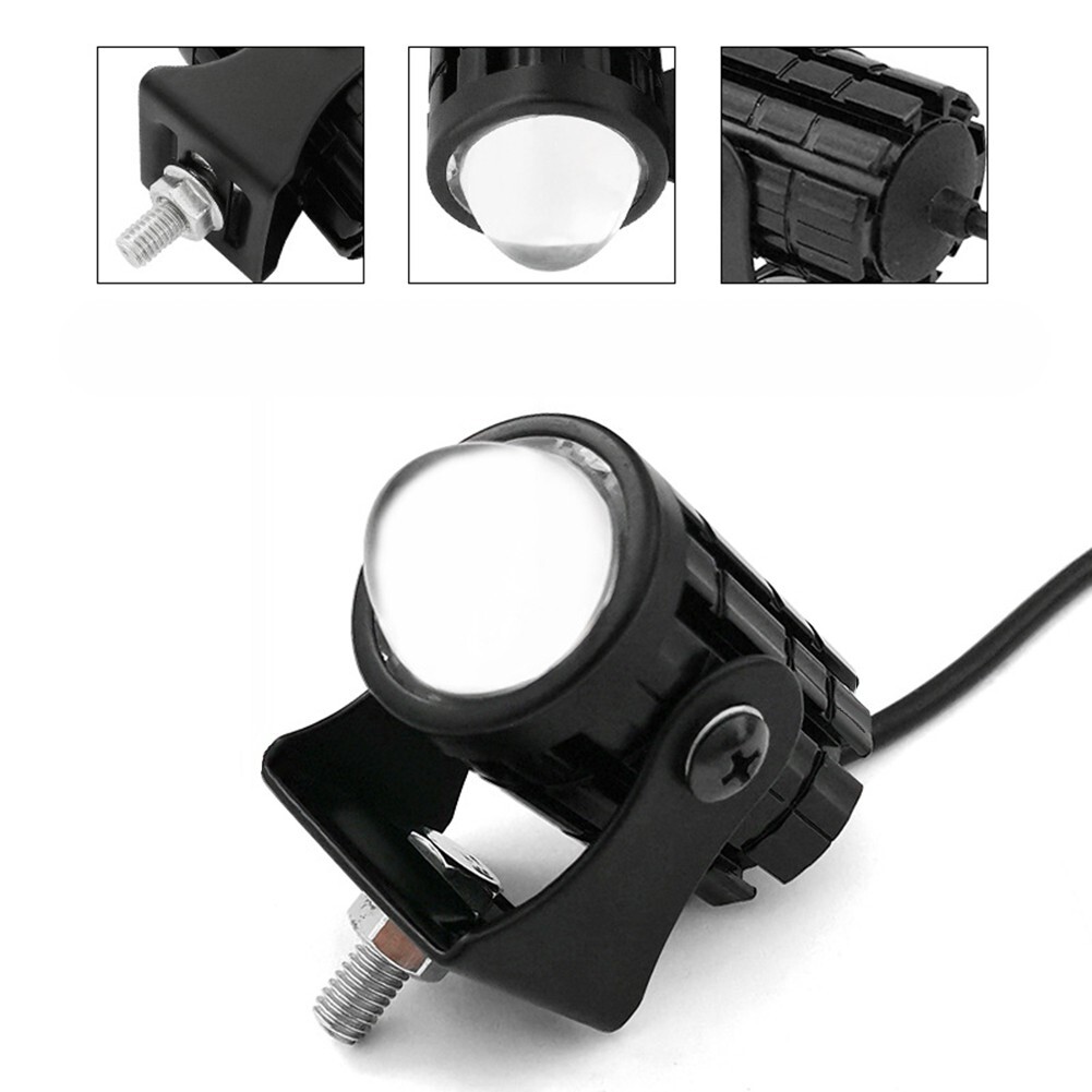 Premium LED Motorcycle Headlight Offroad ATV Spot Light Yellow White ...