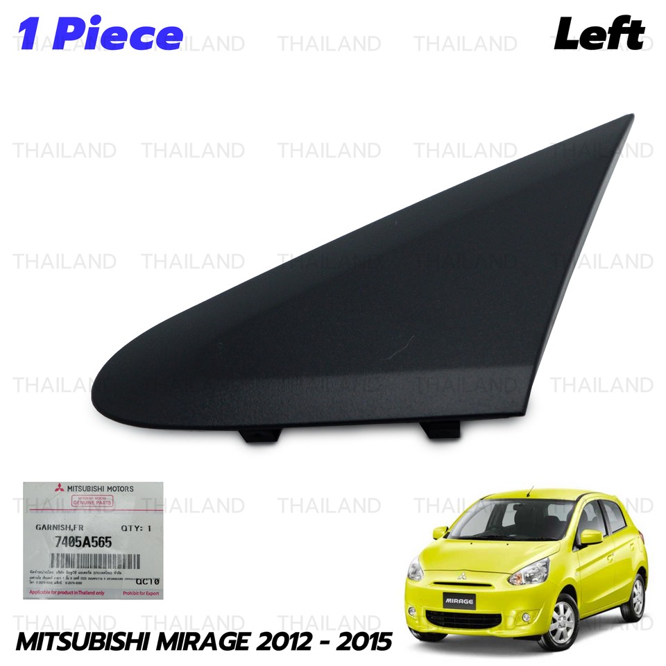 2012-2015 Mitsubishi Mirage Attrage LH Side Mirror Corner Triangle ...