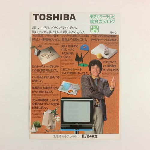 Toshiba 1984 Color TV Catalog Showa 1989 Masao Kusakari Vintage 21cm Used kk6 | eBay