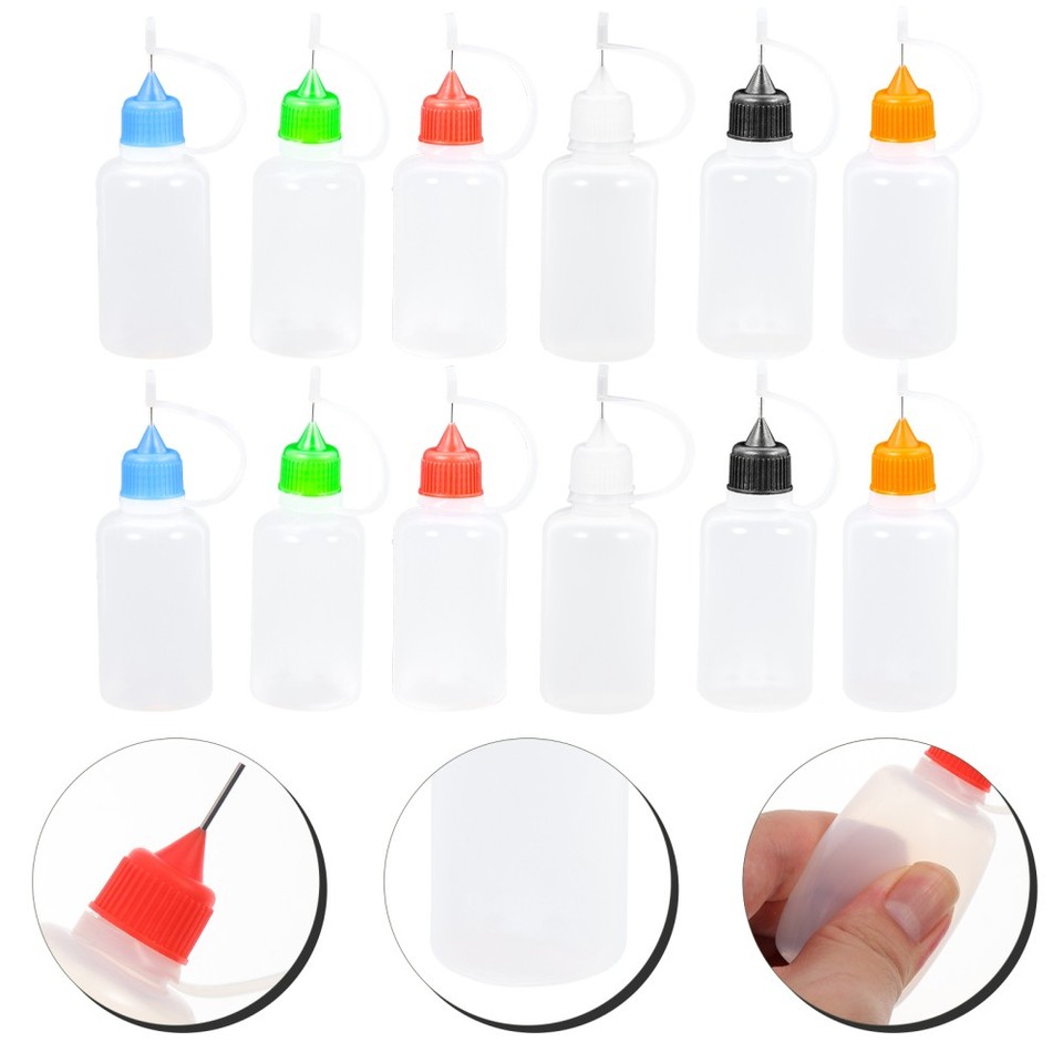 18 Pcs Oil Bottle Squeeze with Nozzle Squeezable Dropper Bottles Glue ...
