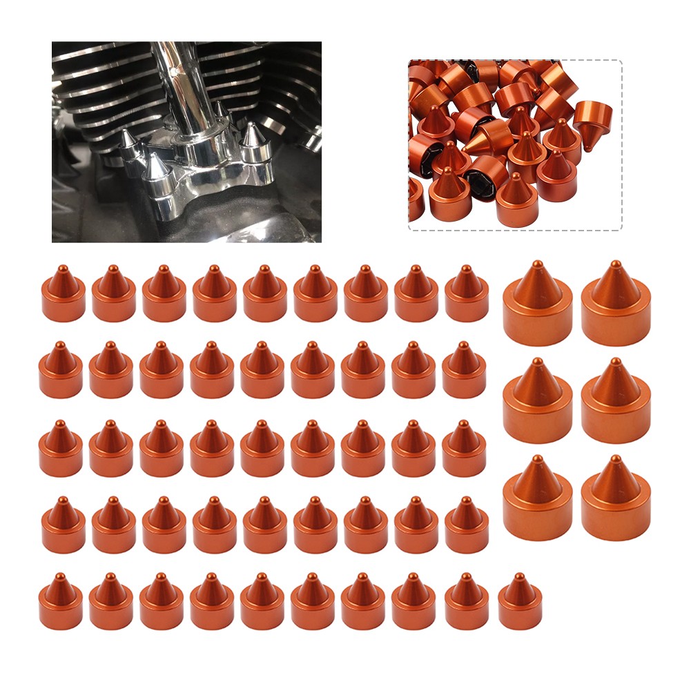 52X Engine Topper Screw Bolt Cap Cover Fits Harley Twin Cam Dyna Wide ...
