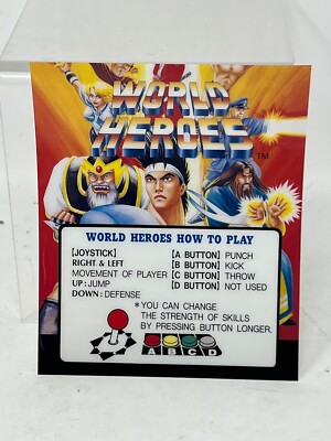 New Old Stock SNK NEO GEO ORIGINAL MINI MARQUEE World Heros | eBay
