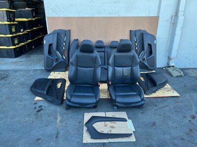 INFINITI Q50 2014-2024 OEM FRONT REAR LEFT RIGHT RED SPORT SEATS W ...
