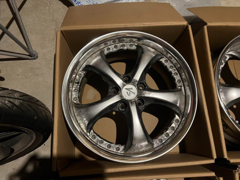 JDM WORK VS-KF VSKF Wheels Rims 18 inch 8J+45 5×114.3 Set 4 Custom Mod ...