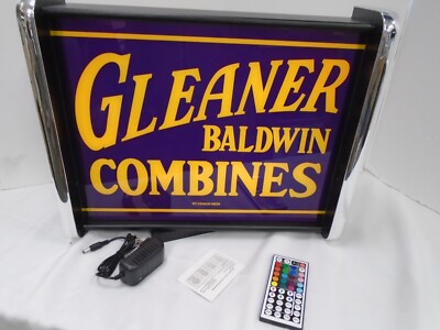 Gleaner Baldwin Combines LED Display lighted sign lightbox Wall hanging ...