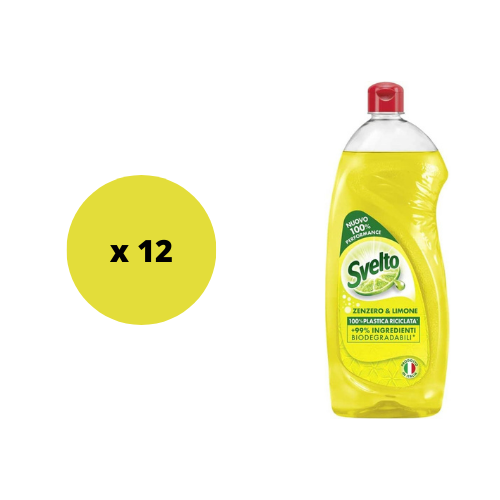 SVELTO Detersivo Piatti LIMONE E ZENZERO, sgrassante stoviglie - 930mL ...