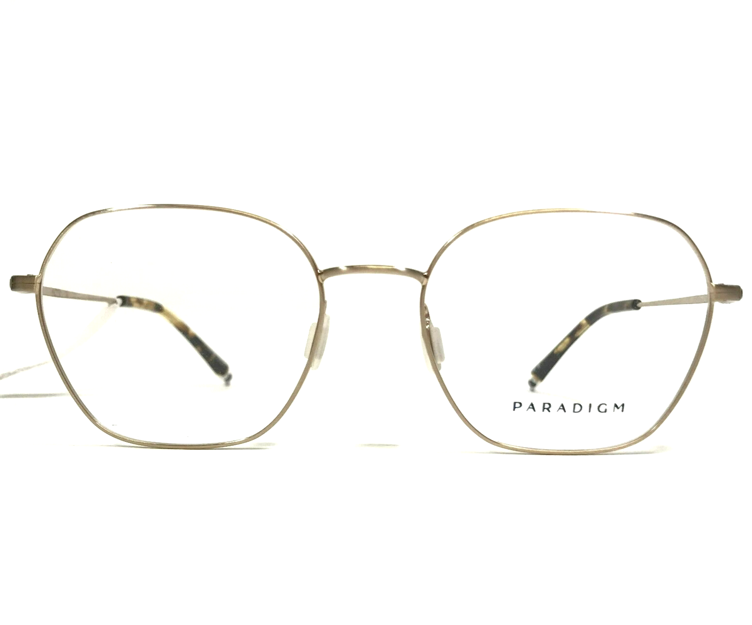 Paradigm Eyeglasses Frames 19-01 YG Yellow Gold Hexagon Wire Rim 52-18 ...