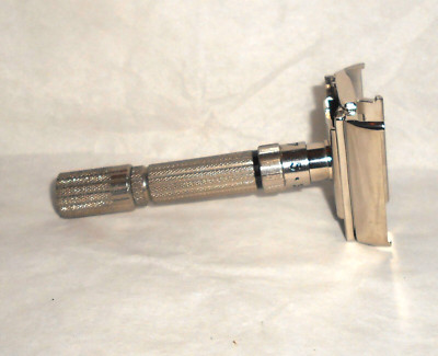 Gillette Fat Boy Razor 1959 TTO Adjustable Refurbished Replated Mirror ...