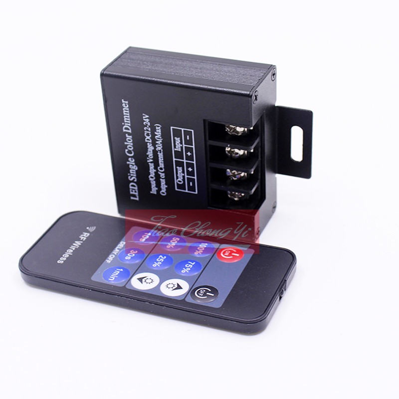 30A LED single Color Dimmer DC12-24V 11key RF Remote For 5050 5630 led ...