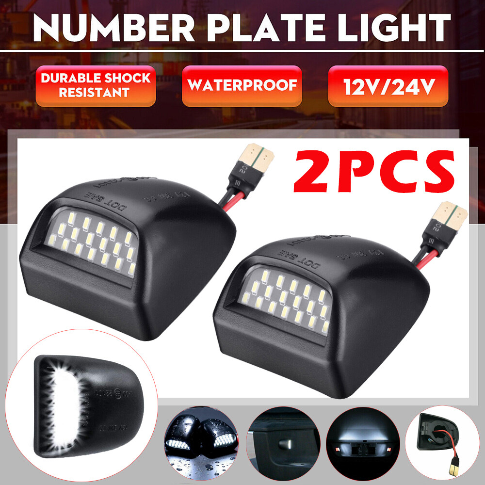 2xLED License Plate Light Assembly For Chevy Silverado GMC Sierra 1500 ...