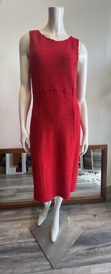 St John Red Dress Sz 12 NWT | eBay