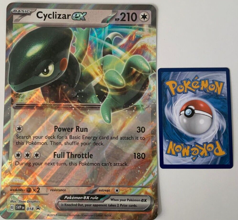Cyclizar EX SVPen 018 - Jumbo Card Scarlet & Violet Promo Pokemon TCG ...