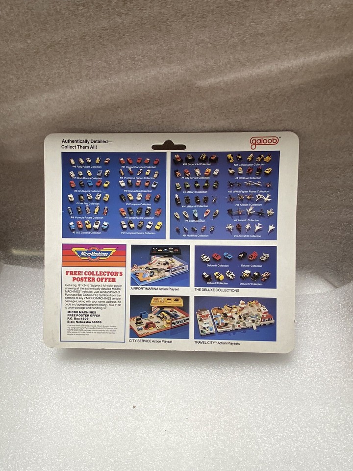 Micro Machines Deluxe Collection #4 Set IV 1989 Galoob Sealed | eBay