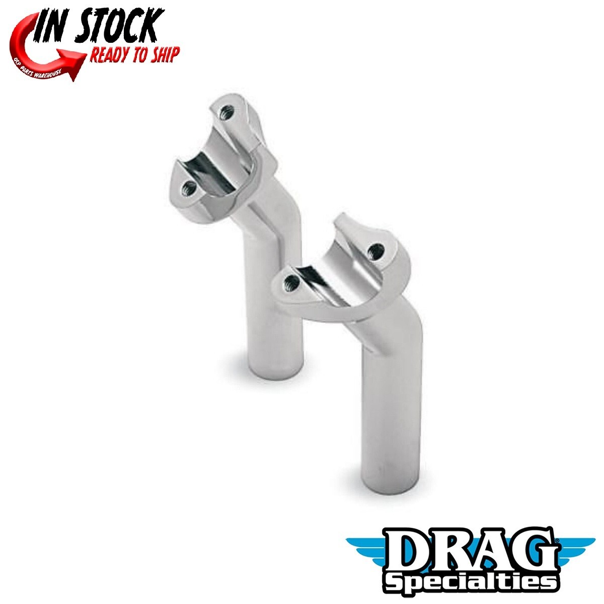 Chrome 3.5" Pullback Handlebar Risers f Harley Sportster Softail Custom ...