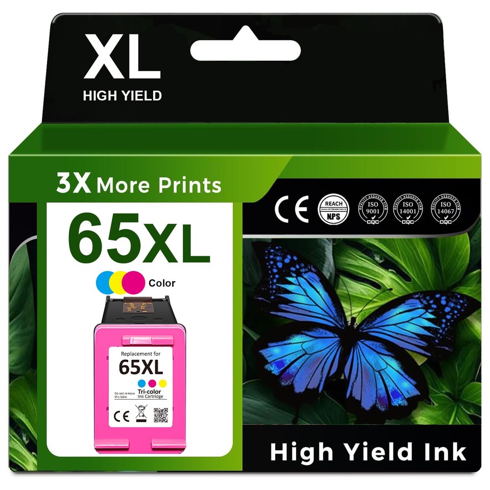 65XL Ink Cartridges Lot for HP Deskjet 3722 3755 2622 2652 ENVY 5000 ...