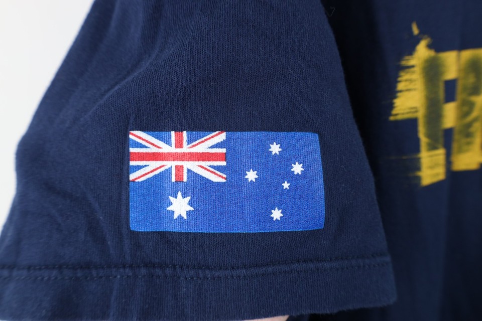 Vtg Nike Mens L Travis Scott Mini Swoosh Australia National Team Soccer ...