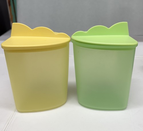 VINTAGE TUPPERWARE IMPRESSION COLORFUL CONDIMENT CREAMER SUGAR TABLE ...