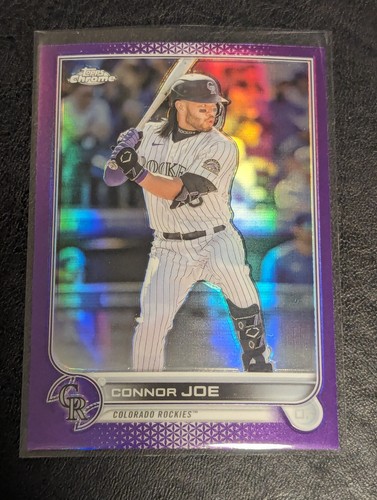🟣🌈 [COLOR MATCH - PURPLE REFRACTOR] 2022 Topps Chrome Update Connor Joe ...