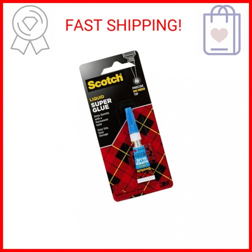 Scotch Super Glue Liquid, .07 oz, 1-Pack, Fast Drying Liquid Formula ...