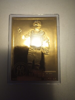 Thurman Munson Danbury Mint Sealed 22 kt Gold Card #42 | eBay
