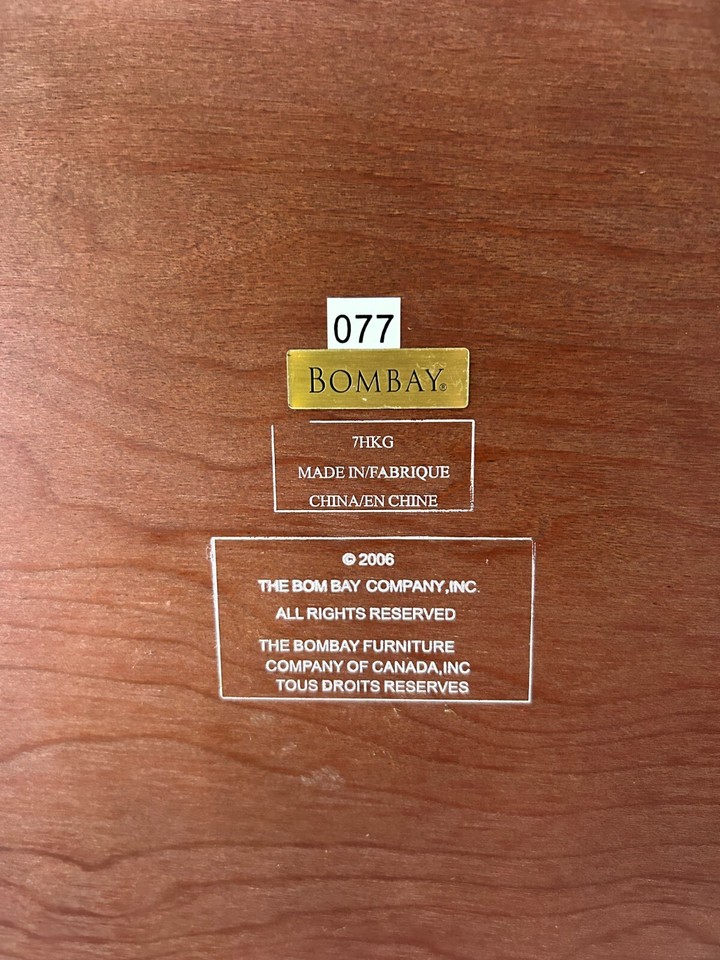 Bombay Company Cherry color Side Entry Table | eBay