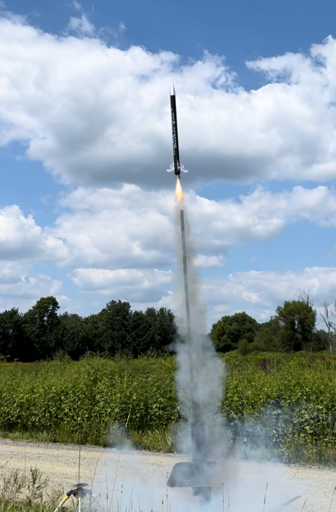 Bad Boy Rocketry Trucker Girl Model Flying Rocket Kit 42" tall, 2.2 ...