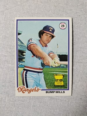 1978 TOPPS. BASEBALL #23 BUMP WILLS RANGERS Ex Read Description | eBay