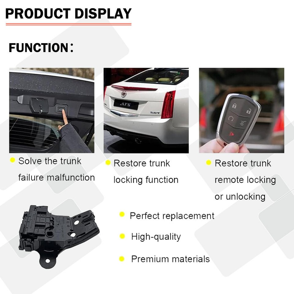 Rear Trunk Lock Lid Latch Actuator For Chevy Chevrolet Malibu 13501988 ...