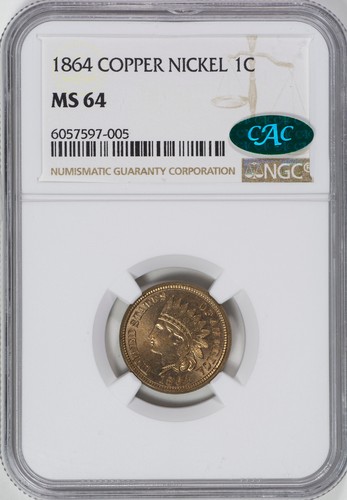 1864 1C Indian Head Cent NGC MS65 CAC | eBay