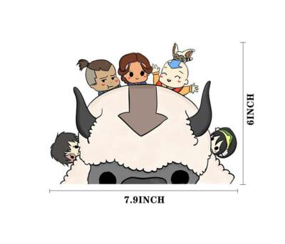 The Last Airbender Characters on Appa Iron On Heat Transfer Vinyl Patch | eBay