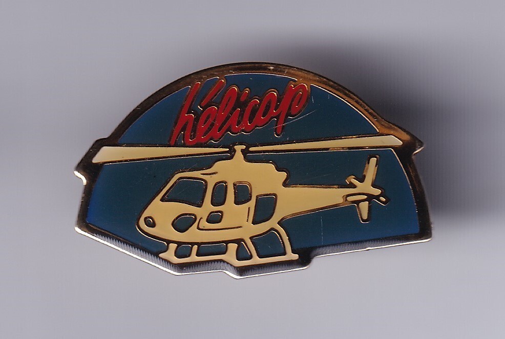 RARE PINS PIN'S .. AVION PLANE HELICOPTERE HELICOPTER SECOURS HELICOP ...