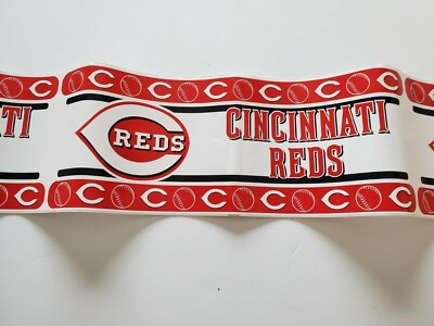 CINCINNATI REDS MLB PEEL & STICK WALLPAPER BORDER. 5'' X 15'. NEW | eBay