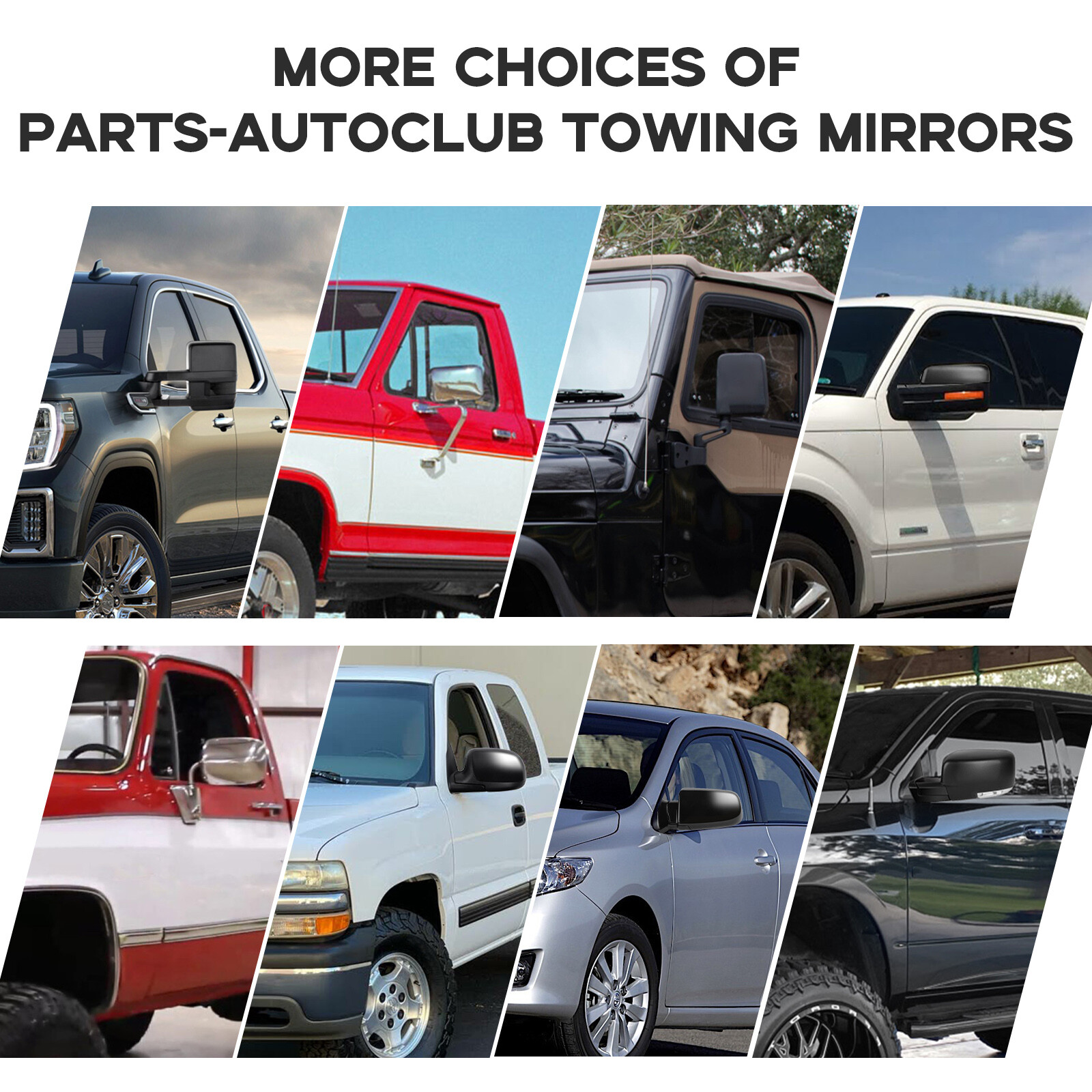 Power Heated BSD Signal Light Temperature Sensor Tow Mirrors For 17-19 ...