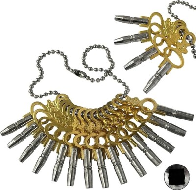 Set Of 14 Pocket Watch Keys Size 00-12 Tools New Brass Watch Winder Key ...