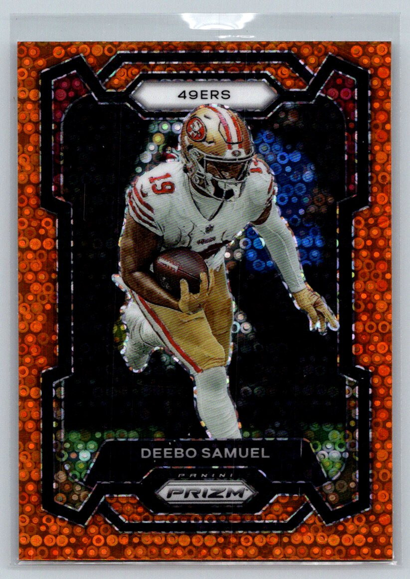 2023 Panini Prizm #268 Deebo Samuel Orange DIsco San Francisco 49ers ...