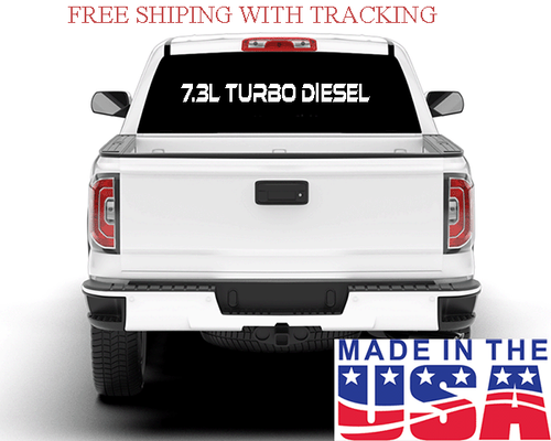 7.3L Turbo Diesel Sticker Windshield Soot Crew Cab Truck Smoke | eBay