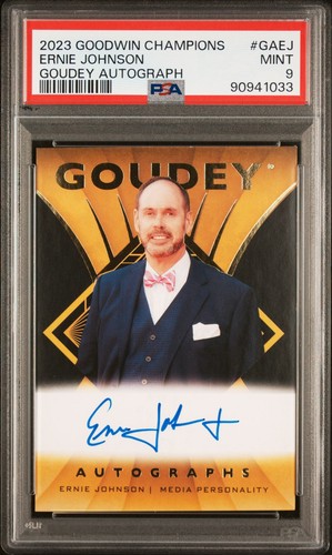 2023 GOODWIN CHAMPIONS GOUDEY AUTOS #GAEJ ERNIE JOHNSON PSA 9 | eBay