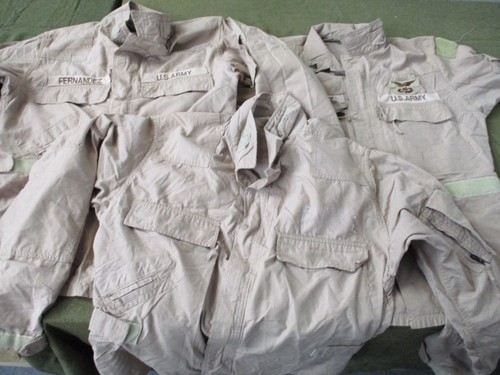 US Military Tan 380 Combat Aircrew Uniform Shirts Lot of 3 – Medium ...