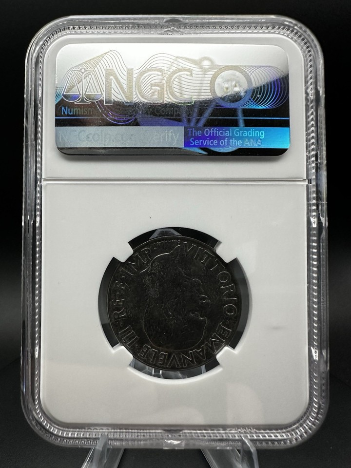 Italy 1940 R 1 Lira – WWII Era NGC Certified Genuine – Non-Magnetic ...