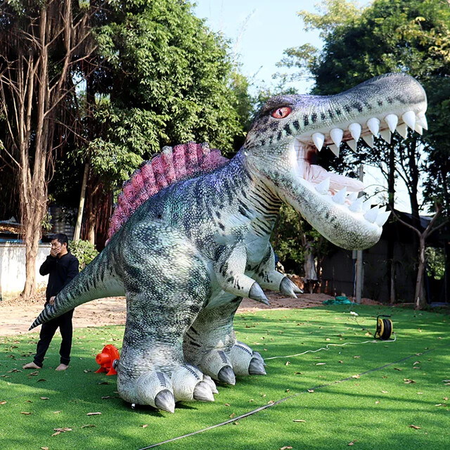 Jurassic Theme Giant Inflatable Dinosaur Balloon Replica For Park Yard ...