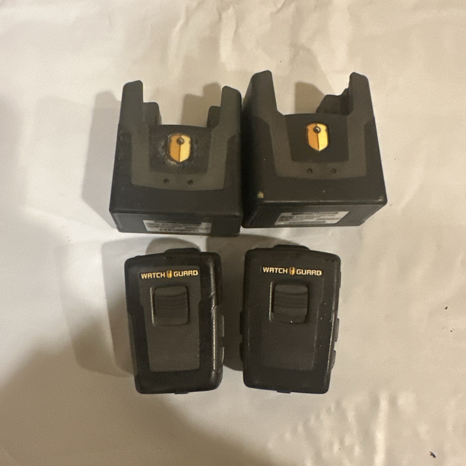 Lot 2 Motorola WatchGuard MIC-WRL-TRN-400 Wireless Microphone w ...