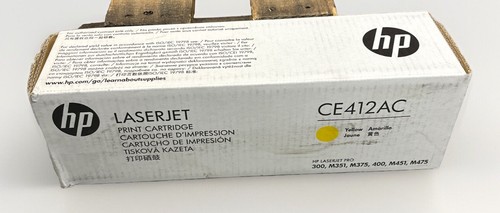 GENUINE HP 305A YELLOW CE412A Print Cartridge NEW OPEN BOX SEE PHOTOS ...