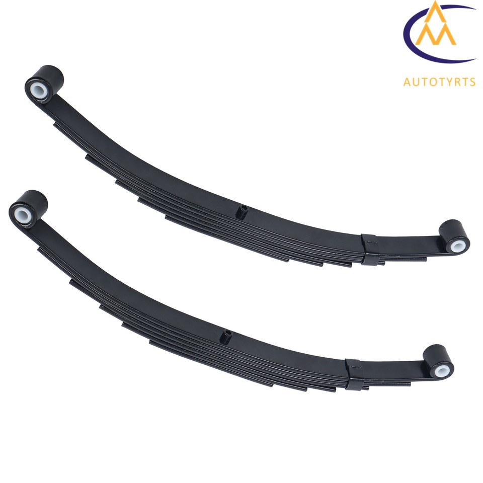 Set of 2 7000 lbs 7K Single Trailer Axle 3500 lbs Cap 6 Leaf Double Eye ...