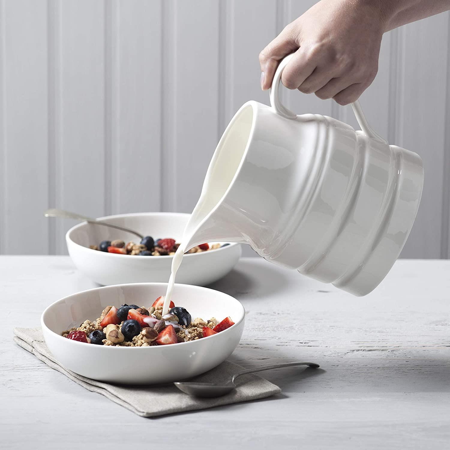 Churn Jug White Porcelain Milk, Gravy, Cream, Custard Jug, Next Day ...